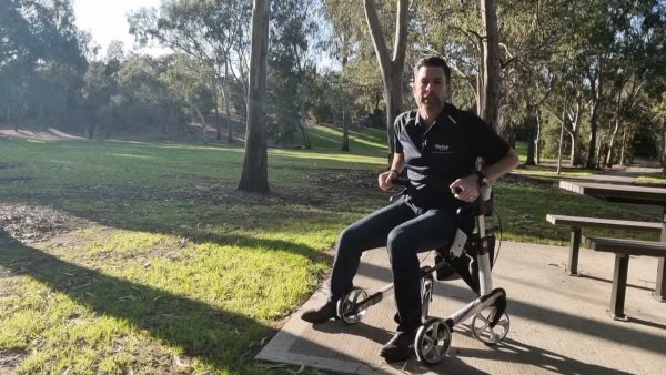 Aspire Vogue Carbon Fibre Seat Walker / Rollator - Tall - Thrive Mobility